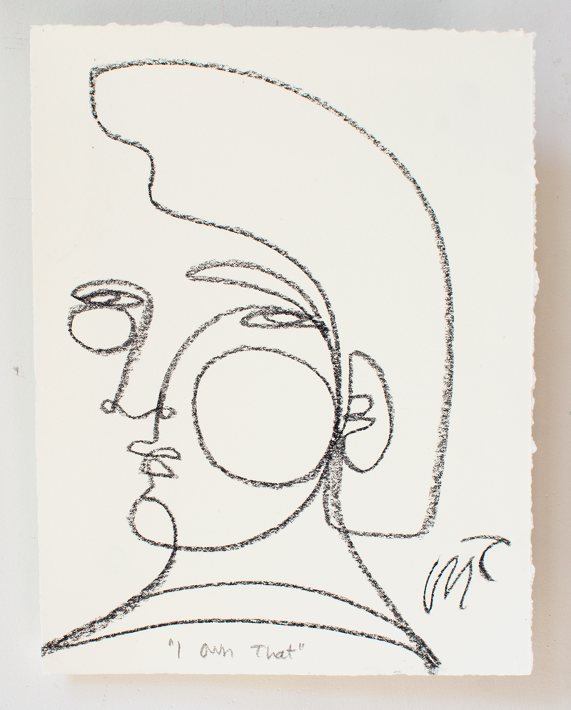 "I Own That" Pastel Line Drawing – Miriam Tribe Art