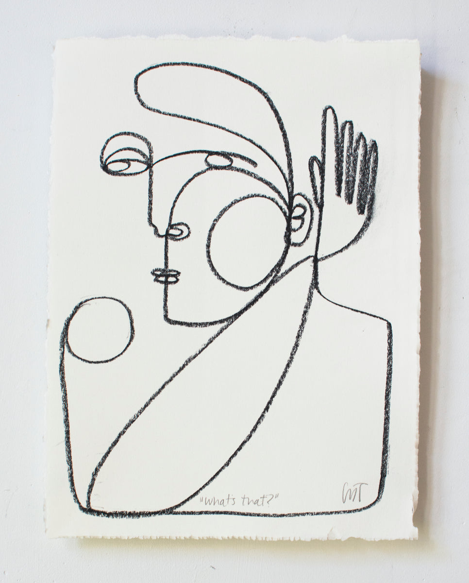 "What's That" Line Drawing – Miriam Tribe Art